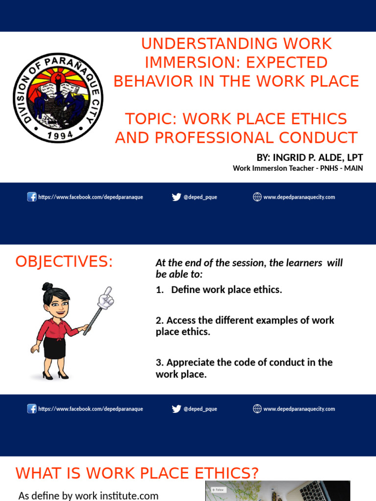 Workplace Ethics and Conduct Guide | PDF | Social Psychology | Social ...