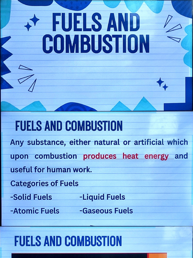 Fuels and Combustion | PDF