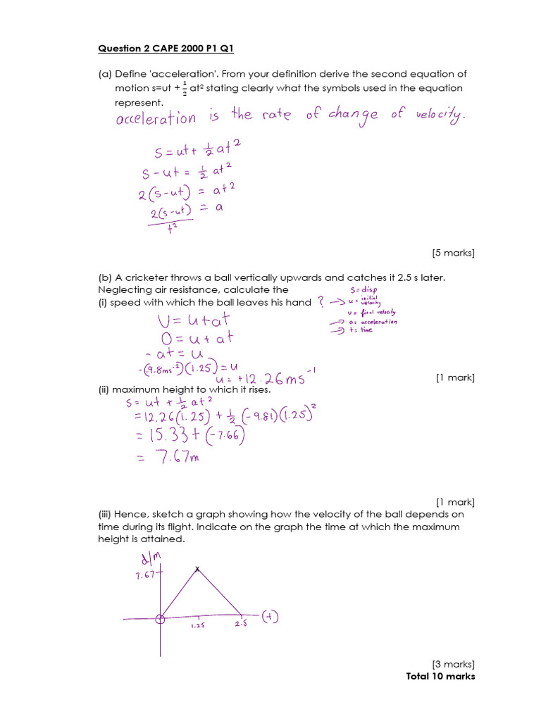 Physics L6 Worksheets Q2 | PDF | Velocity | Acceleration