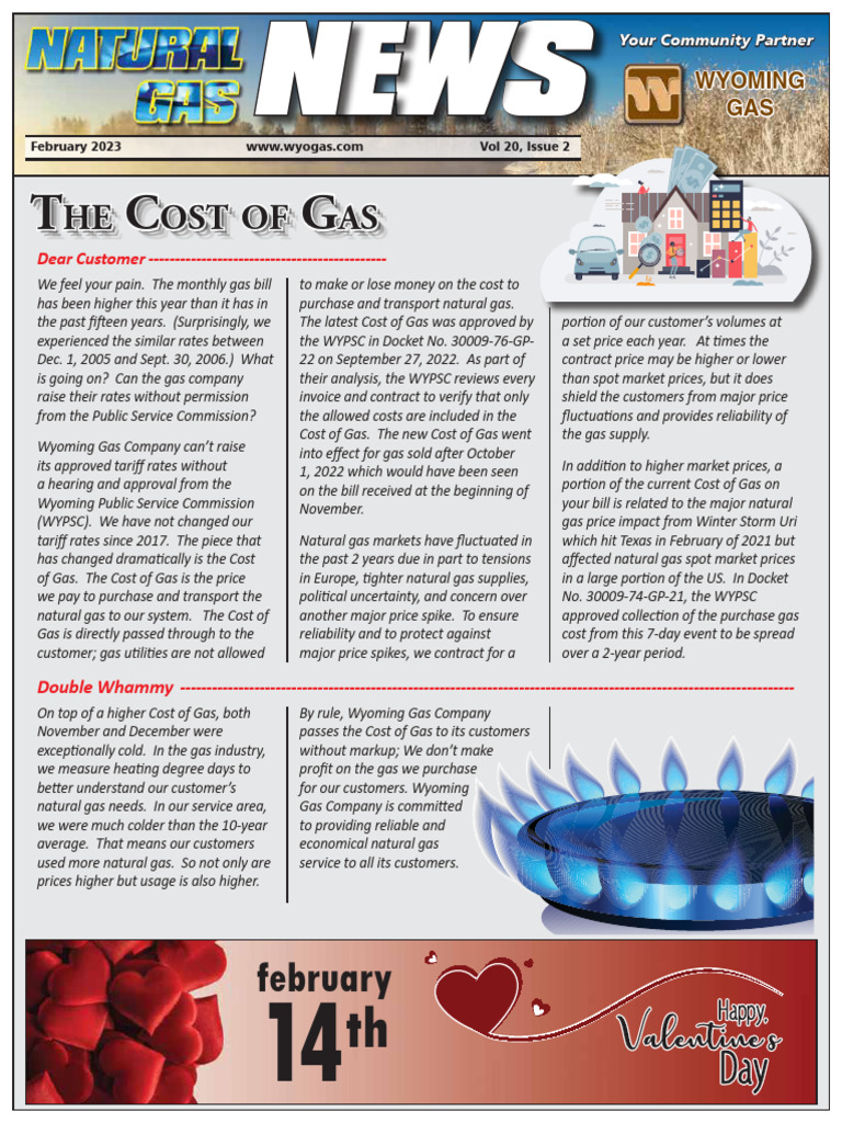 WYO February Natural Gas News 2023 New | PDF | Foods