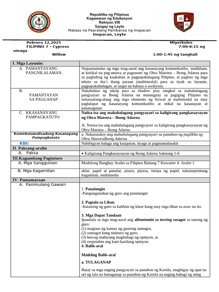 FIL7 - Q4-WEEK-1DAY-1 LP | PDF