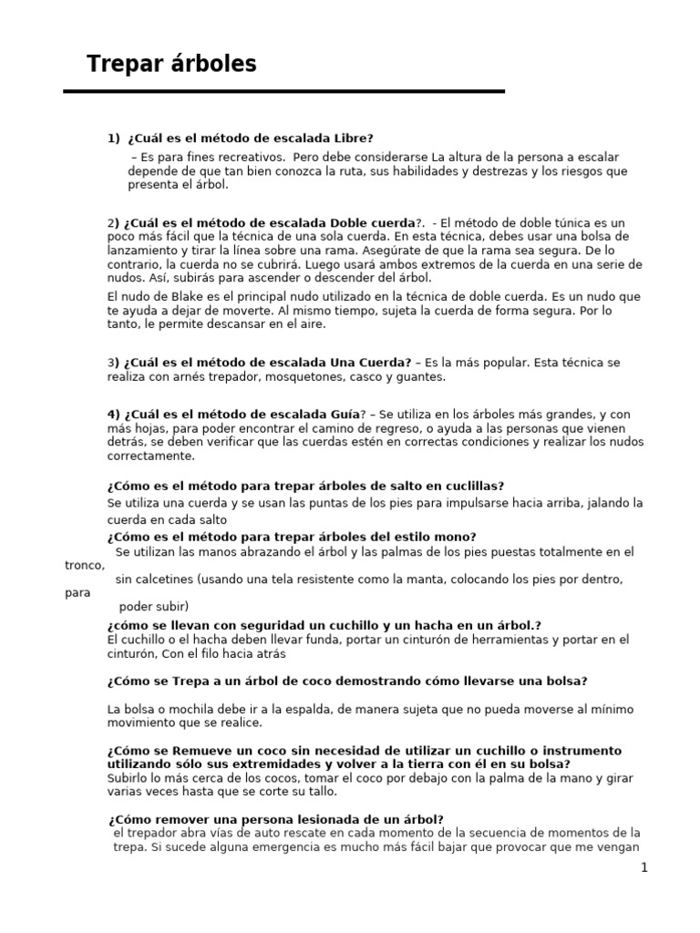 Trepar Árboles | PDF | Cocinando | Tienda