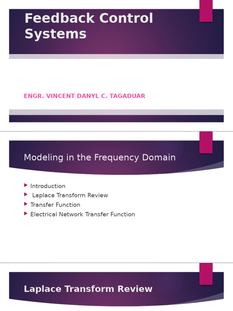 Feedback Control Systems 2 | PDF | Laplace Transform | Electrical Network