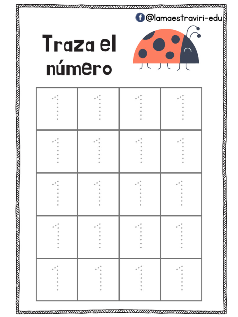 Trazos de Numeros 0-9-Lamaestraviriedu | PDF