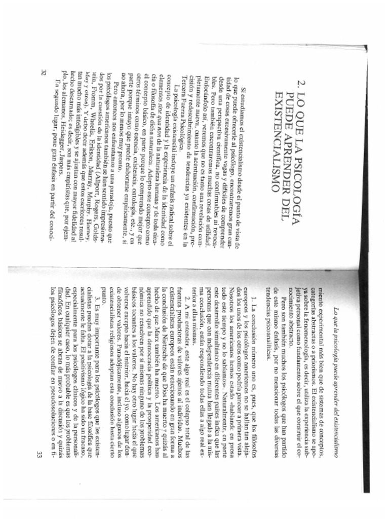 01 (Sesion 3) Maskiw, A. Terapia y Existencialismo | PDF