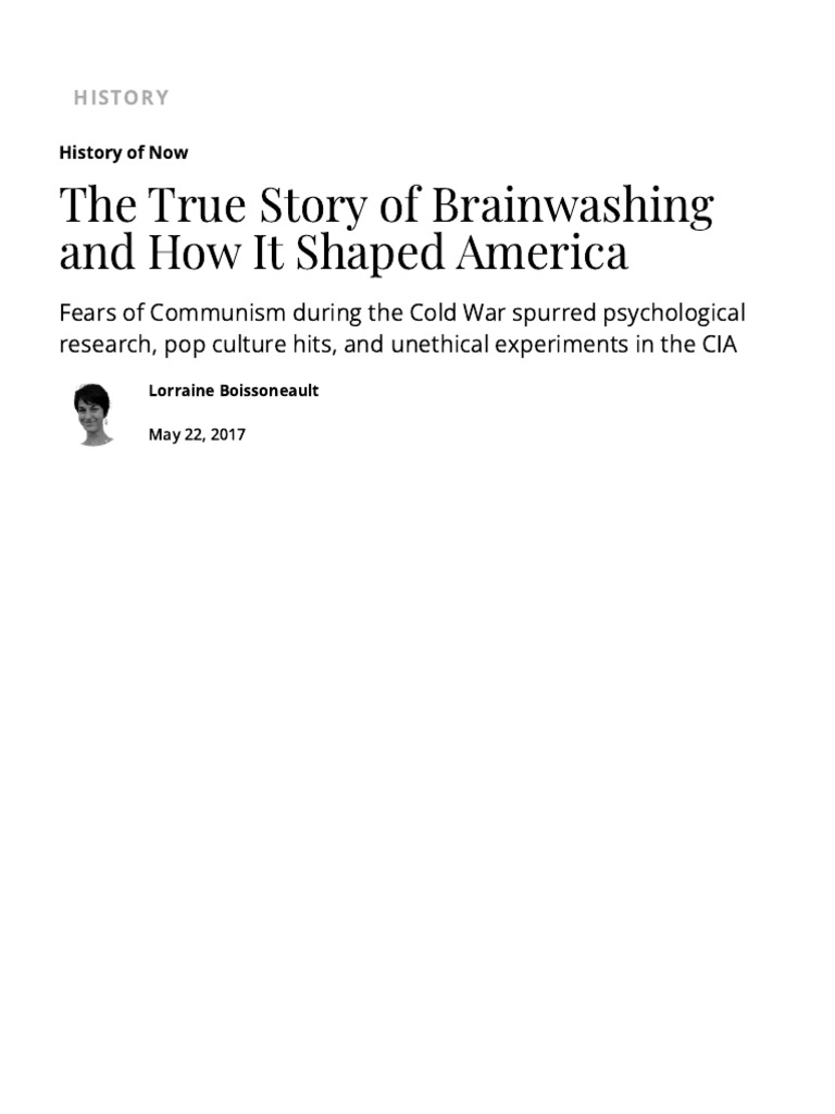 Brainwashing's Impact on America | PDF