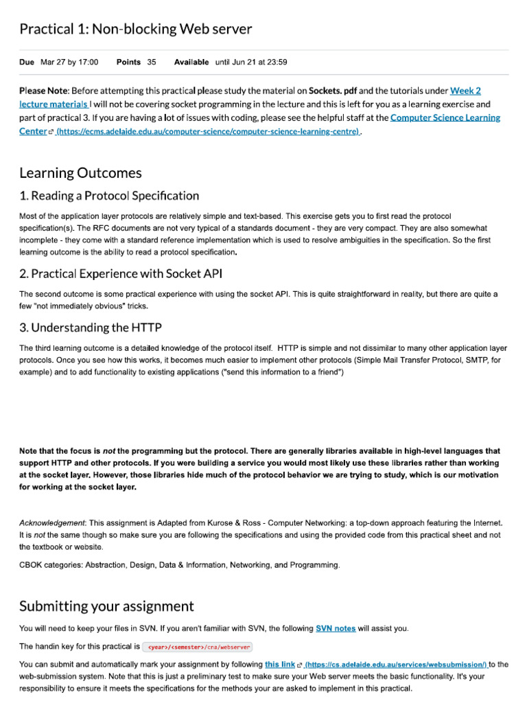 Non-Blocking Web Server | PDF