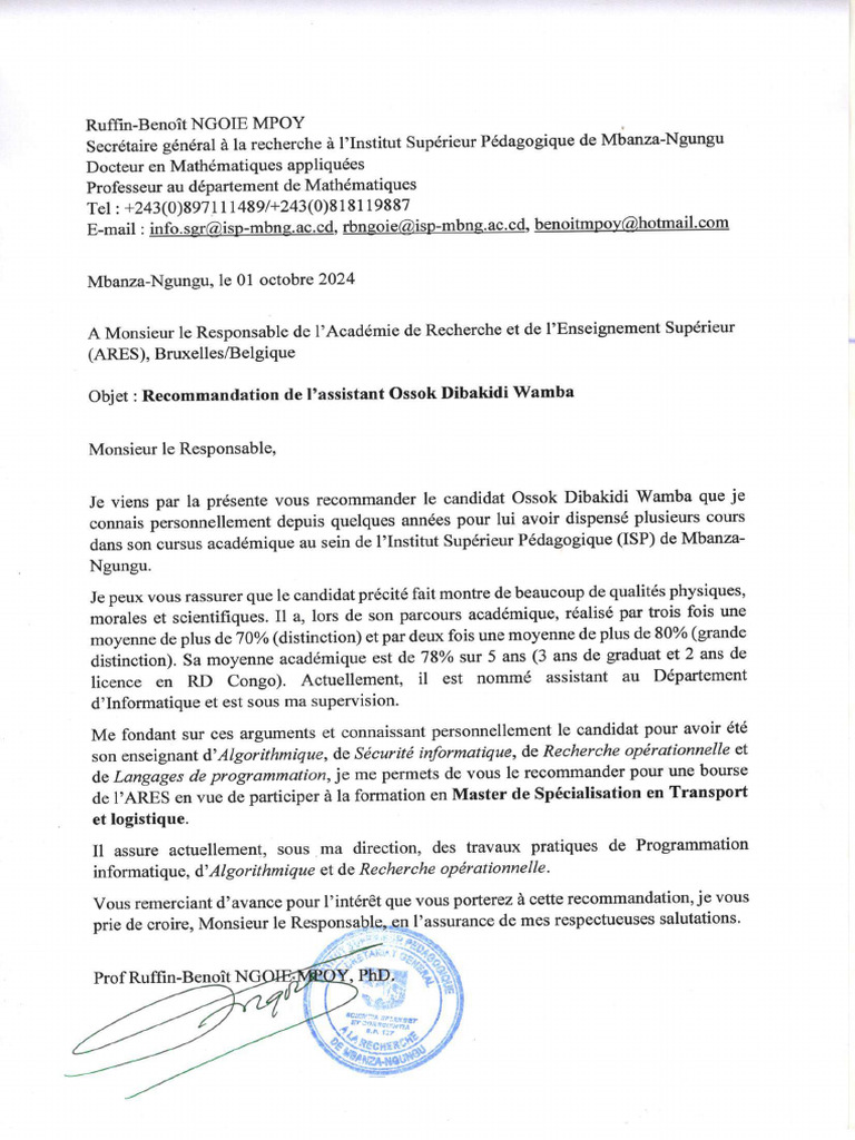 Recommandation SGR | PDF