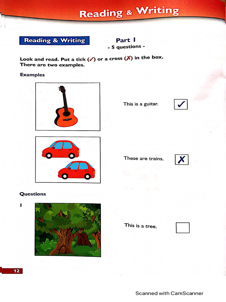 Reading And Writing Booklet Starters Pdf