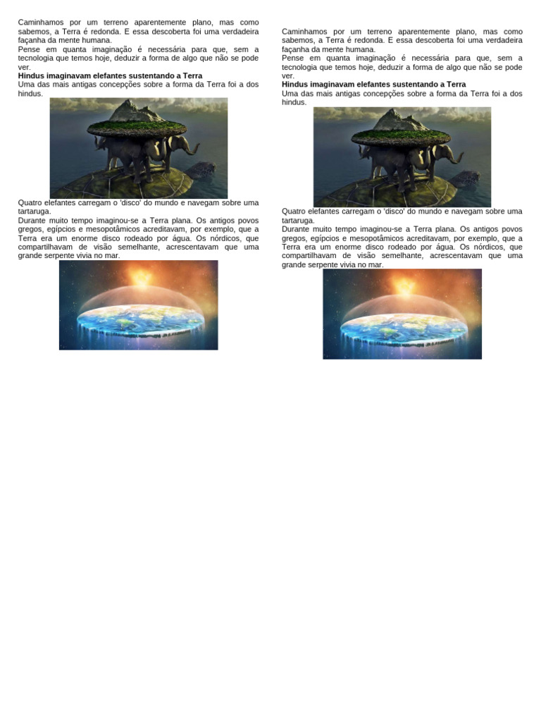 Teorias Forma Da Terra | PDF