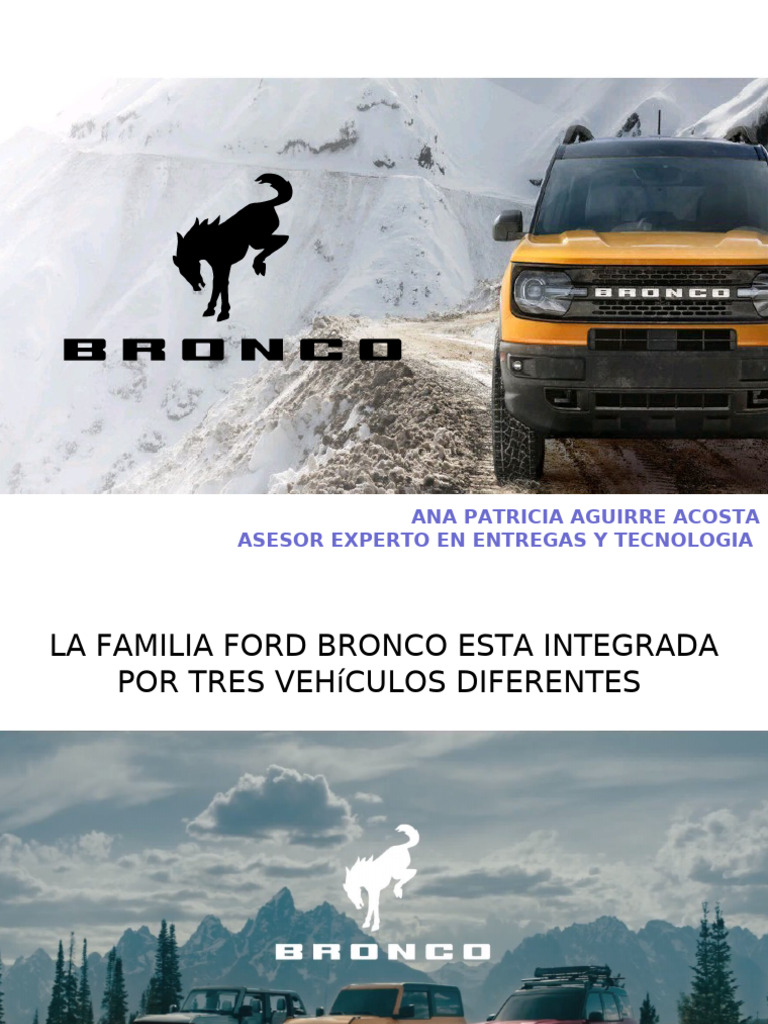 Presentación Bronco Sport 2024 | PDF