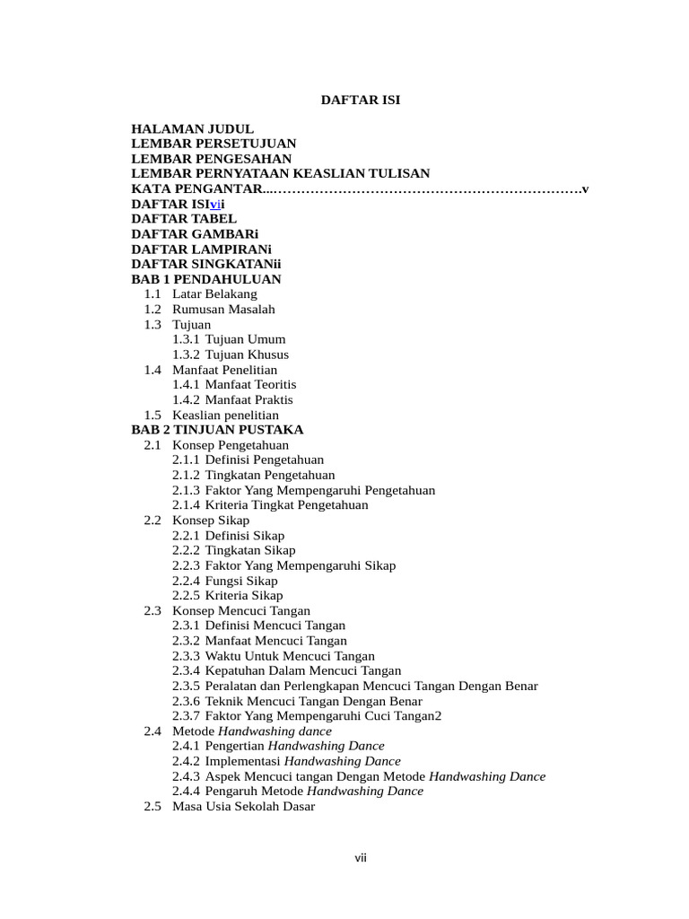 Daftar Isi Fix | PDF