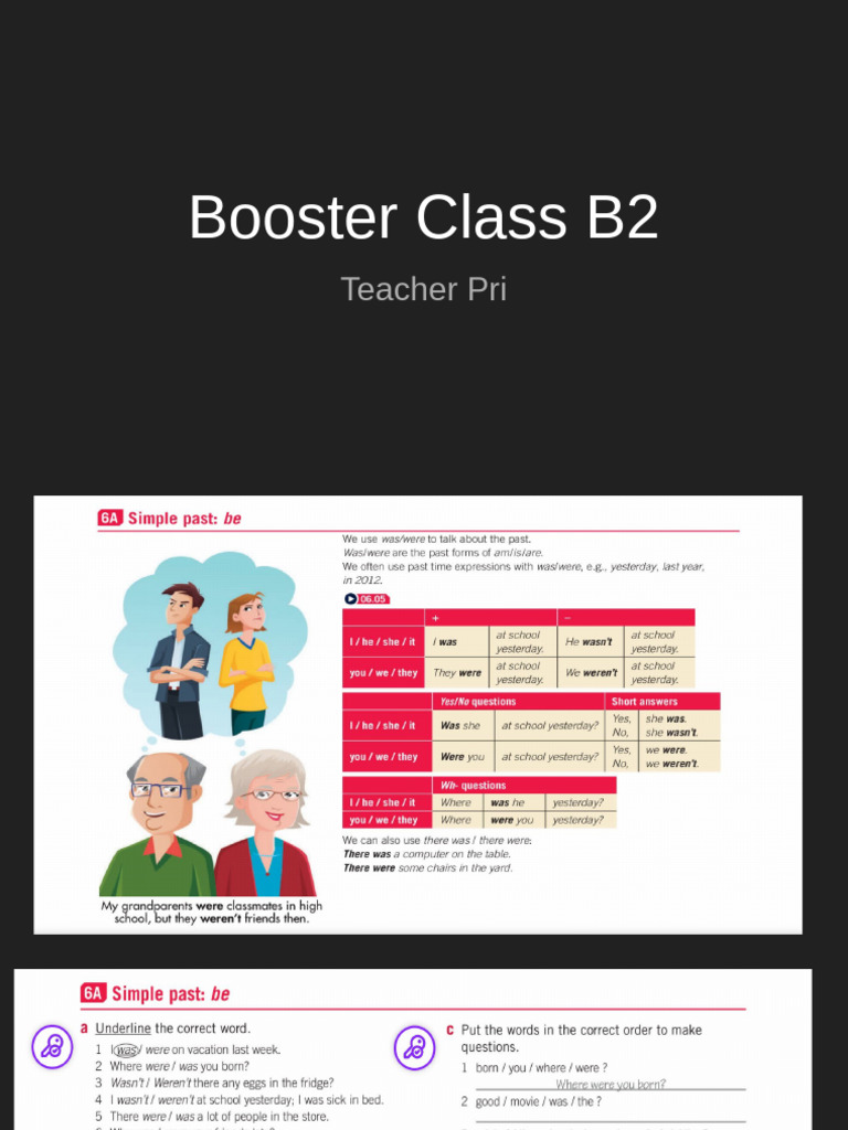 Booster Classes B2 | PDF