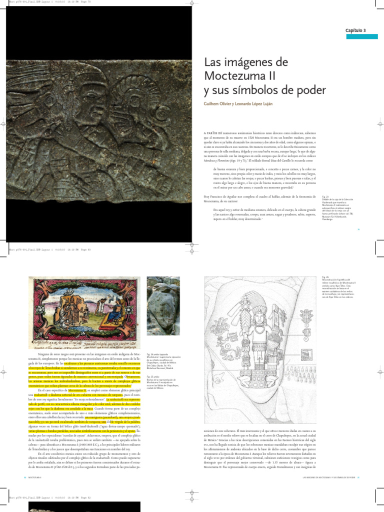 Las Imagenes de Moctezuma | PDF | azteca | Escultura