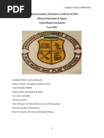 Sample Physical Education and Sport Sba | PDF | Cricket | Athletic Sports