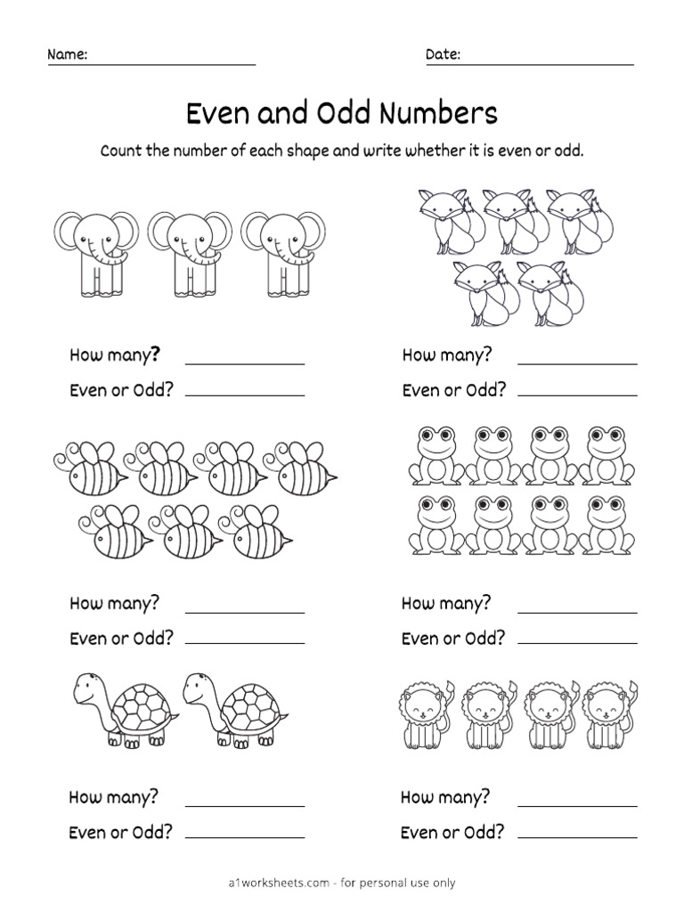 Animals Even or Odd | PDF