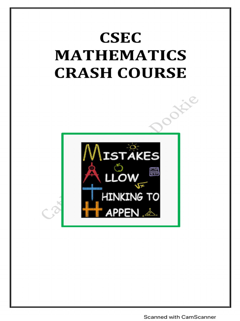 Mathematics Crash Course REAL | PDF