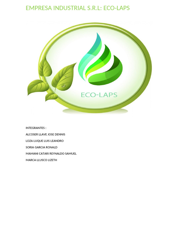 Empresa Industrial Eco-Laps SRL | PDF | Grafito | Implementos de escritura
