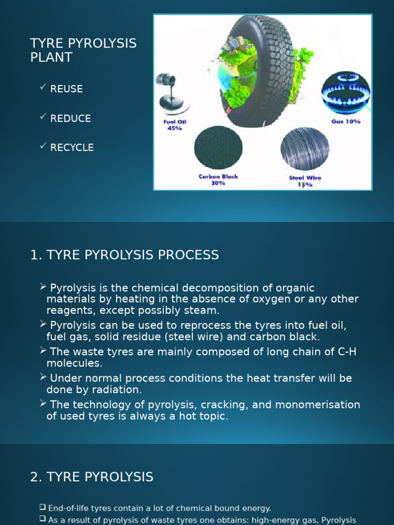 PFS Tyre Pyrolysis Plant | PDF | Pyrolysis | Tire