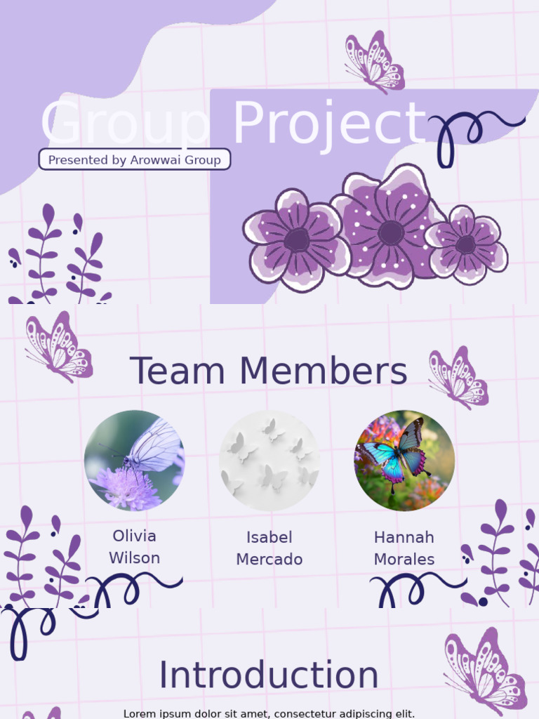 Purple and White Aesthetic Project | PDF