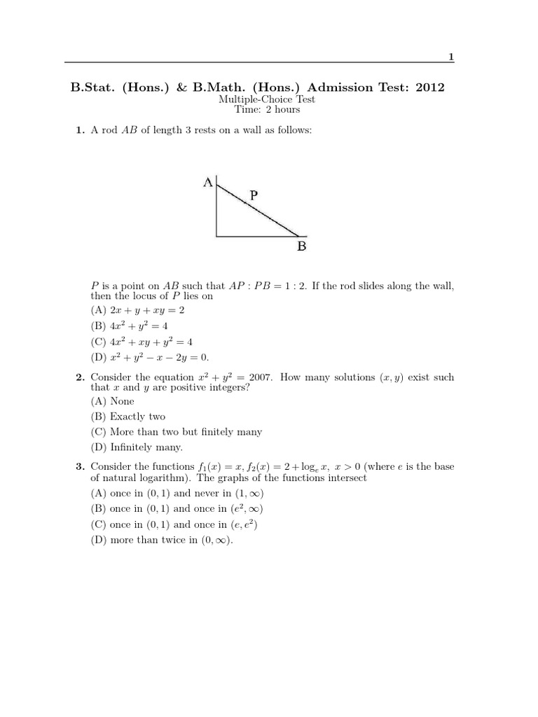 Isi+Cmi Paper | PDF | Trigonometric Functions | Integral