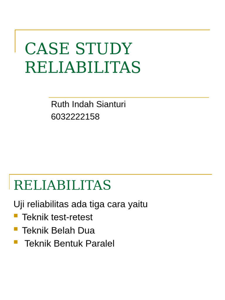 Validitas Reliabilitas | PDF