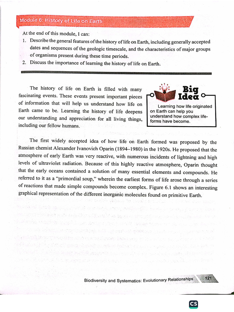 Module 3 History of Life On Earth1 | PDF