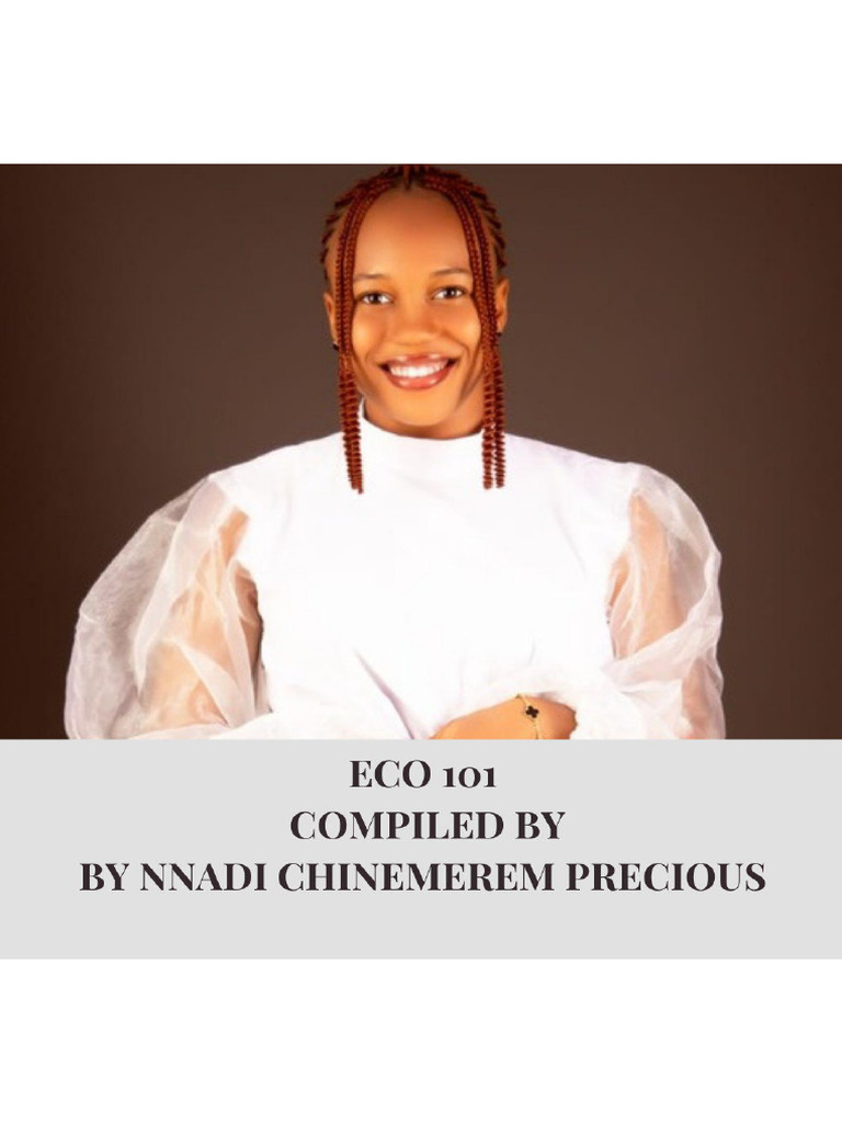 Eco 101-1 | PDF