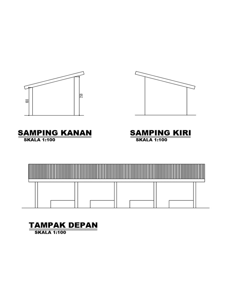 Design Kantin Samping Depan-Model | PDF