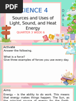 Lesson 16 Forms and Uses of Energy Grade 4 | PDF