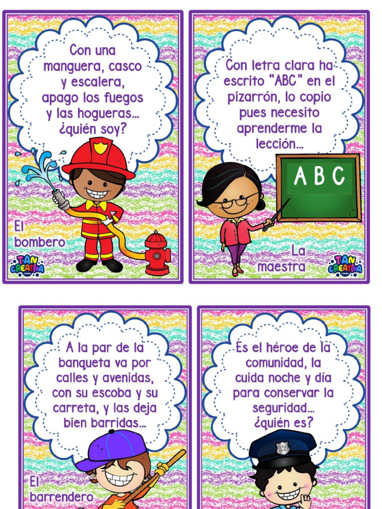 Adivinanzas de Oficios | PDF