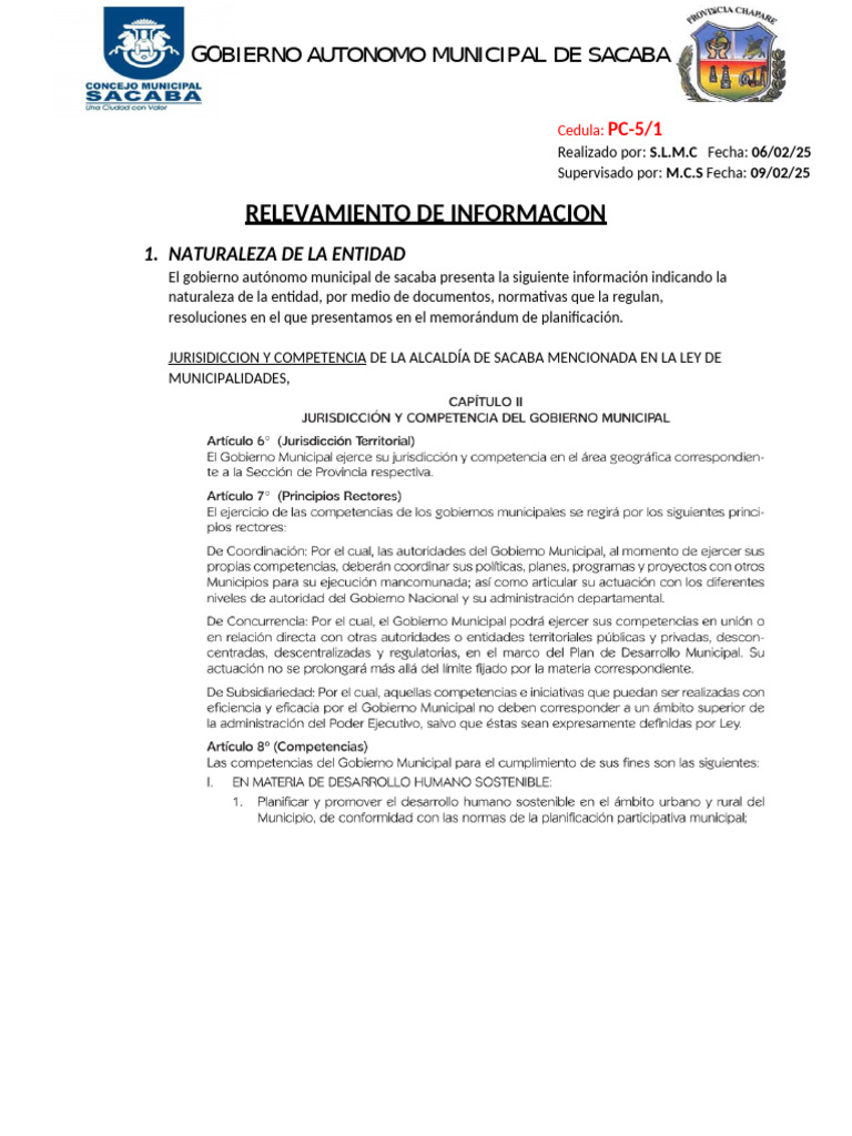 RELEVAMIENTO DE INFORMACION | PDF | Justicia | Crimen y violencia