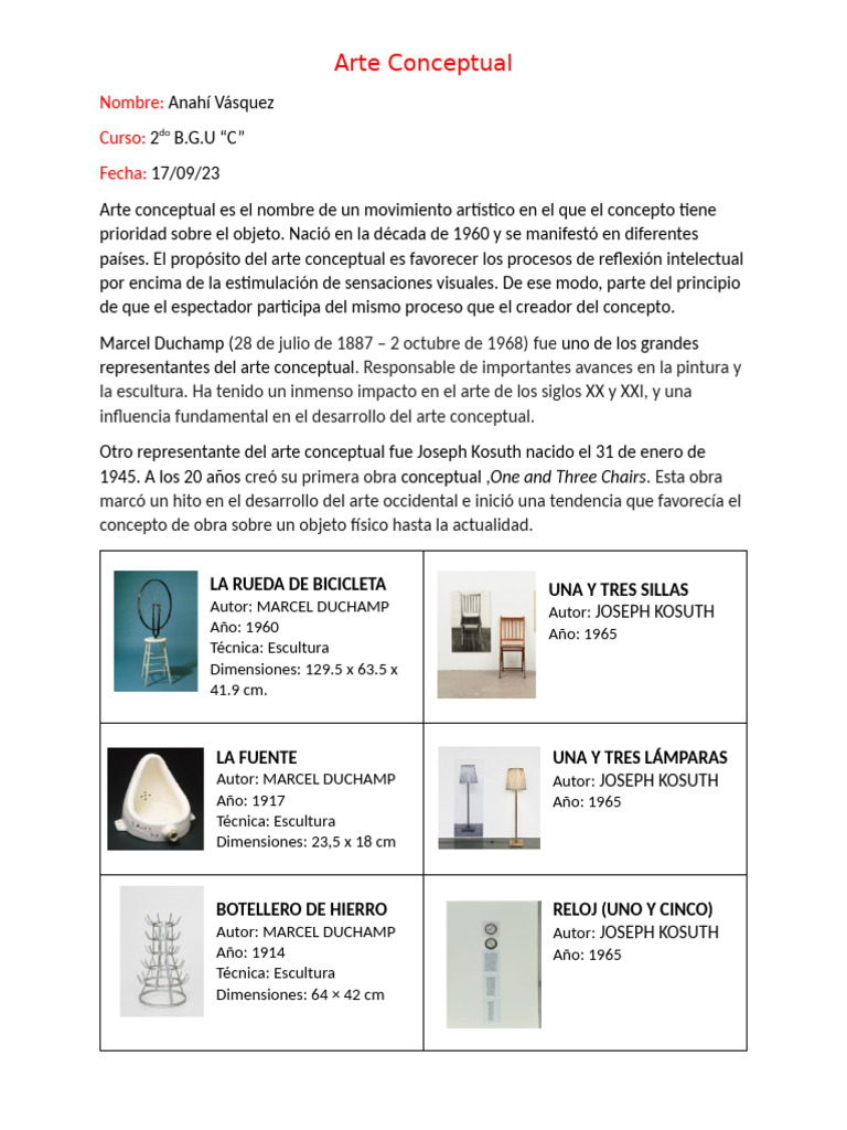 Arte Conceptual | PDF