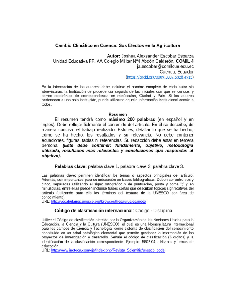 Formato para Artículos Oth (1) Adad | PDF | Conocimiento | Sumario abstracto)
