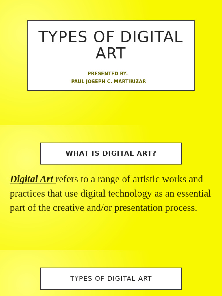 TYPES OF DIGITAL ART | PDF