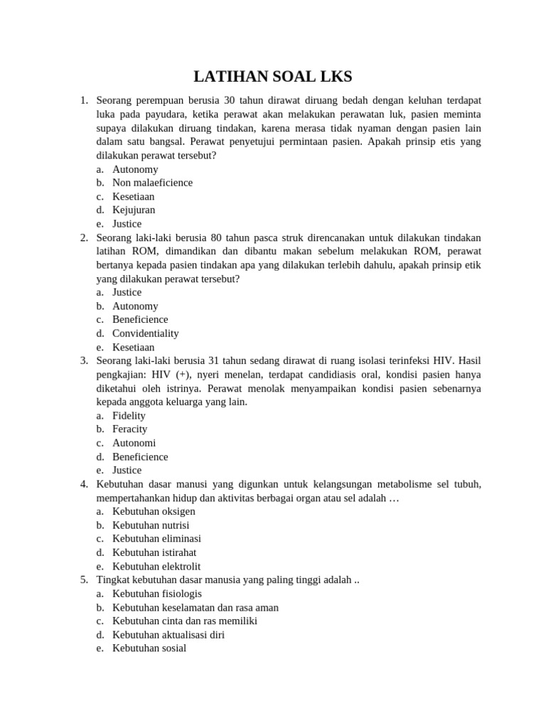 latihan Soal LKS | PDF