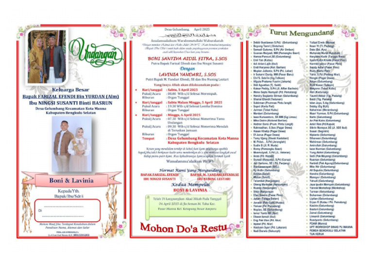 undangan boni | PDF
