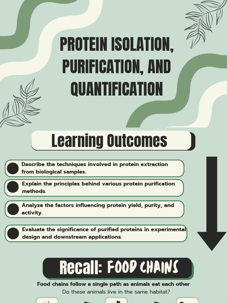 Protein Isolation, Purification, And Quantification | PDF | Protein ...