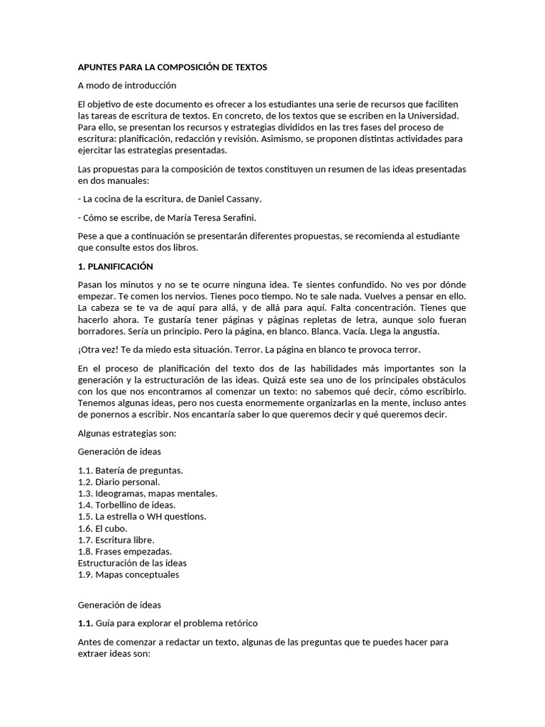 GUÍA PARA LA COMPOSICIÓN DE TEXTOS | PDF | Lingüística | Comunicación humana