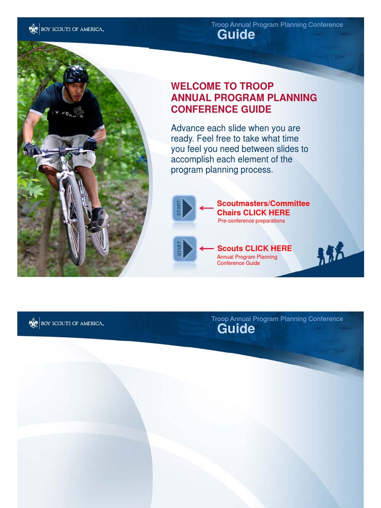 BSA - Troop Annual Program Planning Conference Guide | PDF | Scouting ...