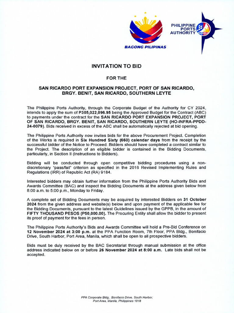 Invitation To Bid | PDF