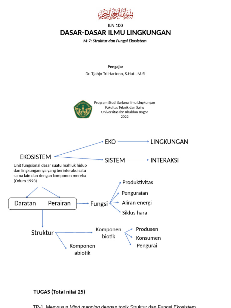 ILN 100 #07.0 Struktur & Fungsi Ekosistem (Field work) | PDF