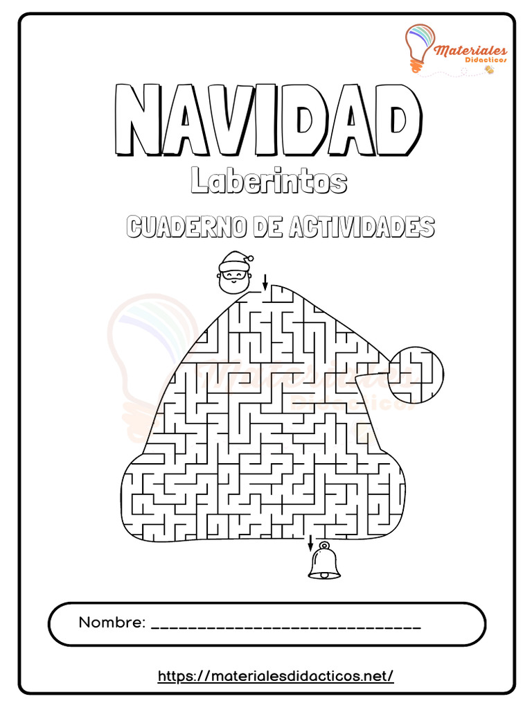 Laberintos de Navidad para Imprimir | PDF