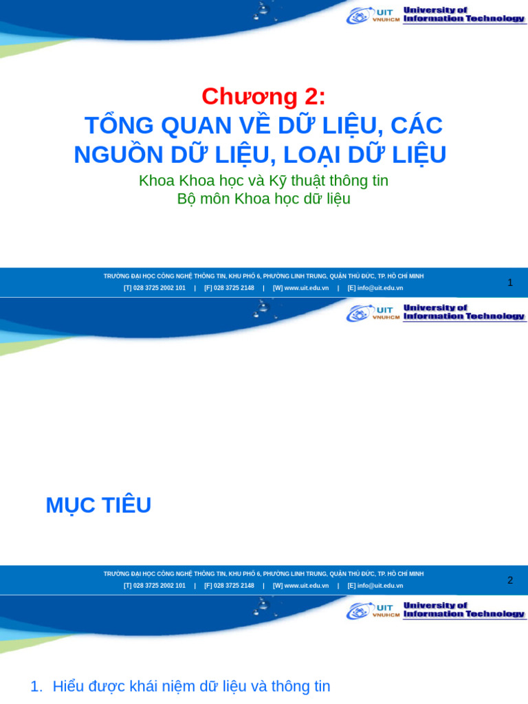 02 - Tong Quan Ve Xu Ly Du Lieu (P1) | PDF