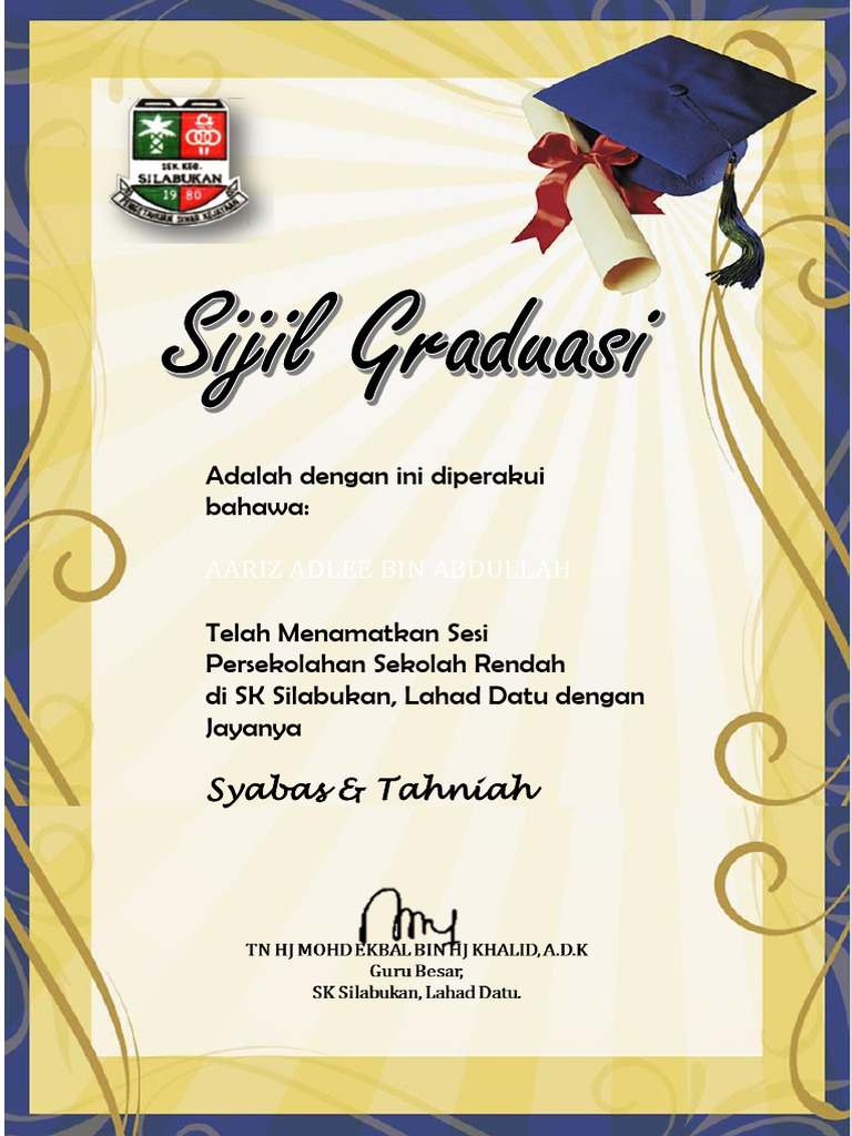 Sijil Graduasi | PDF