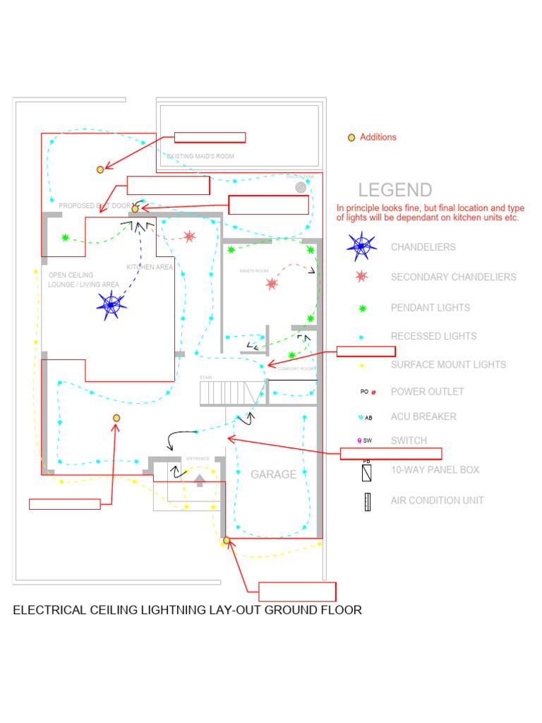 Lighting Layout Ground Ma Comments 2024-09-01 | PDF | Components ...