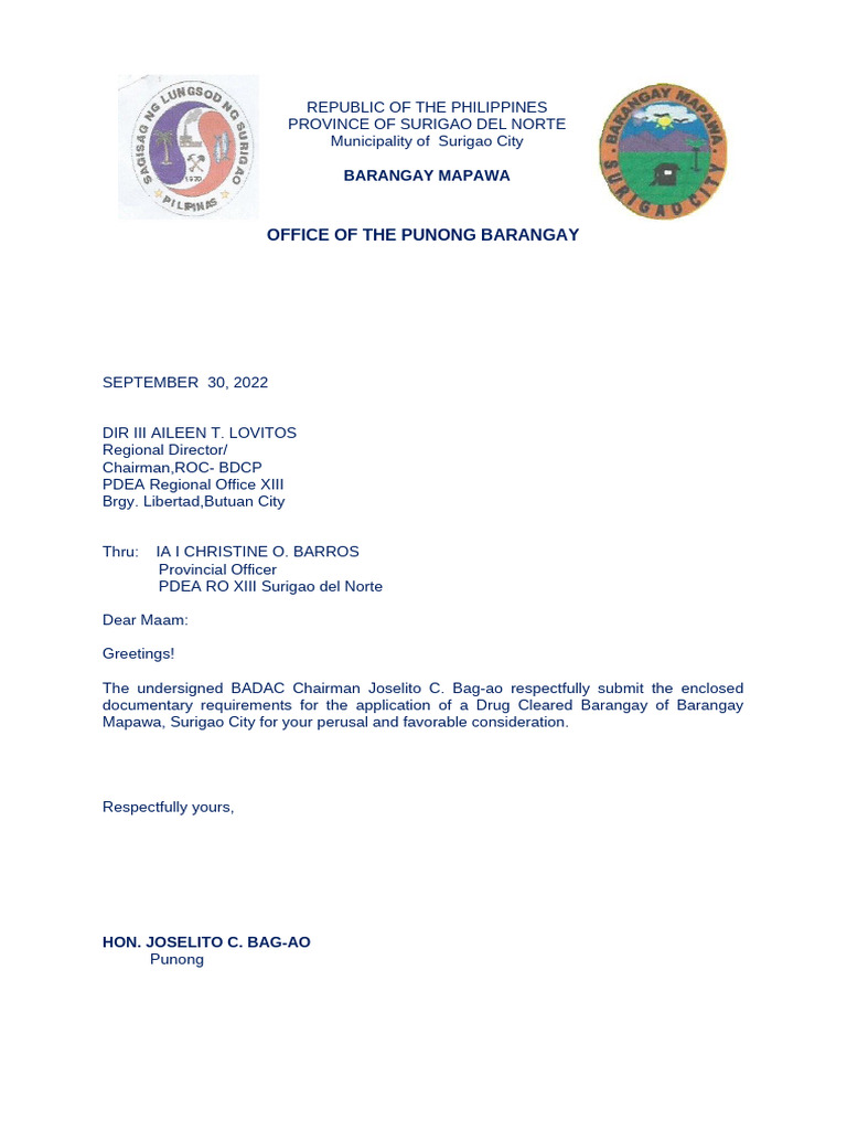 Badac Letter | PDF