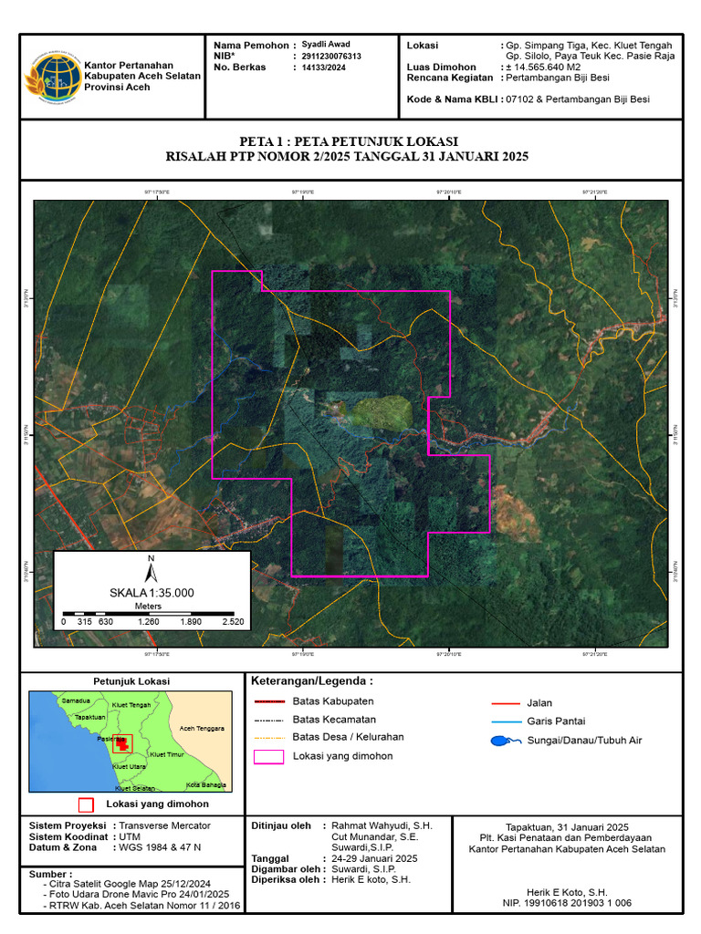 1 Peta Petunjuk Lokasi | PDF