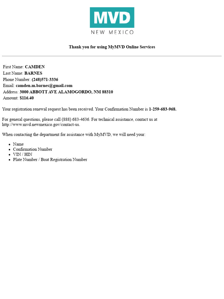 Renewal Receipt | PDF