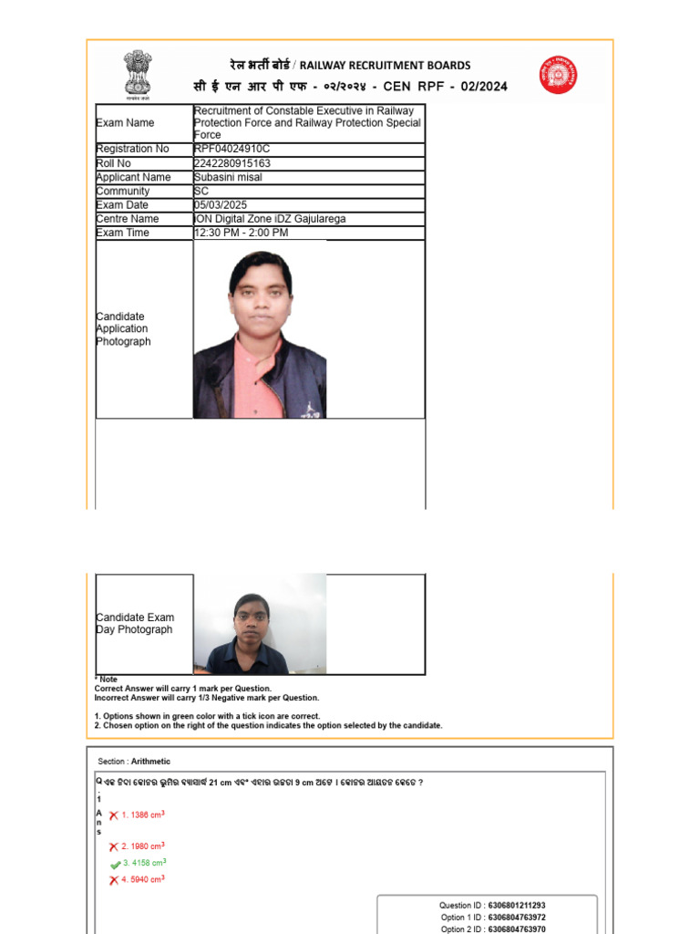 RPF Subasini | PDF